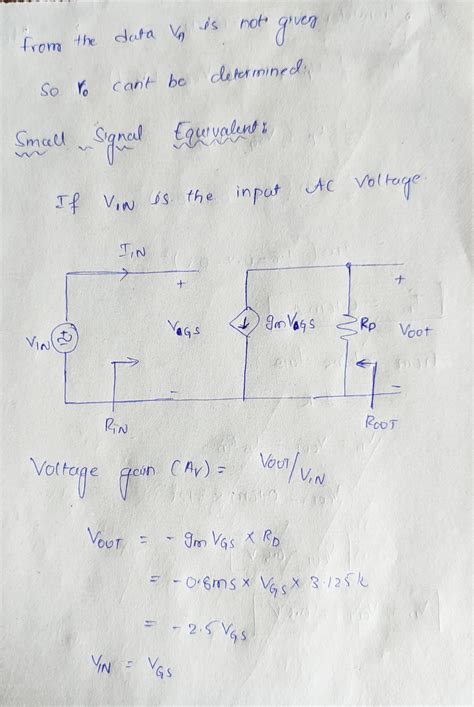 [solved] Q4 4 Points The Pmos Common Source Amplifier Below Has Power Course Hero