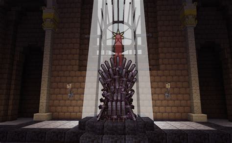 the netherite throne created using item display entities in vanilla