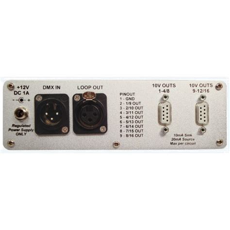 DMX To Volt Analog Converter LED Controller ELM Video Technology