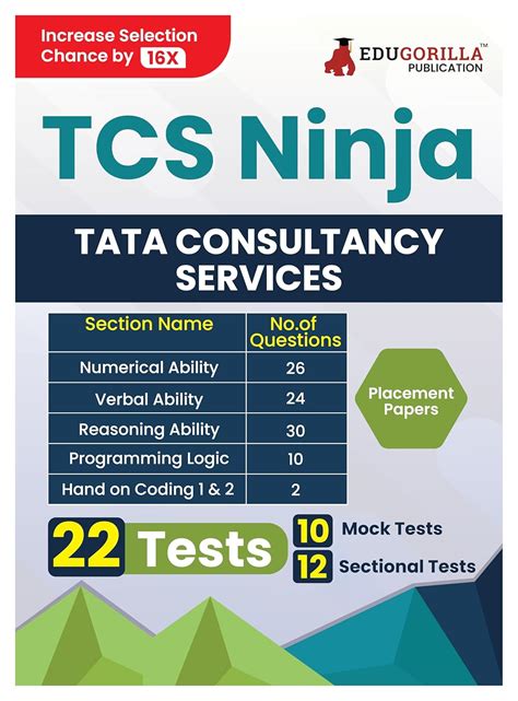 buy edugorilla tcs ninja preparation book 2025 10 full length mock