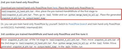 question about the training phase · issue 71 · mks0601 hand4whole