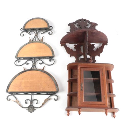 Decorative Wall Shelving And Wall Mounted Curio Cabinet Ebth