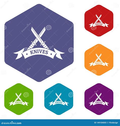 Knive Icons Set Vector Color 118126479