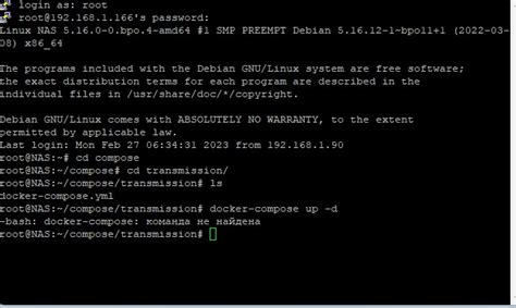 installation does not start docker docker openmediavault
