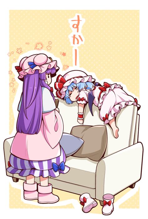 Eichi Yuu Patchouli Knowledge Remilia Scarlet Touhou Unworn Footwear Commentary Request