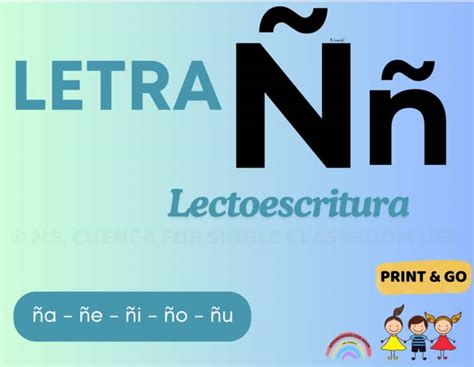 Letra Ñ En Español Actividades De Lectoescritura Tarjetas Y Centros