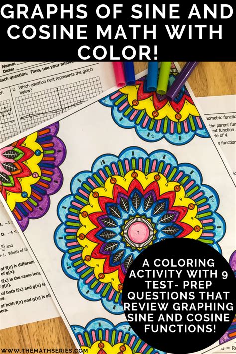 Graphing Sine And Cosine Functions Math With Color Functions Math Graphing Precalculus