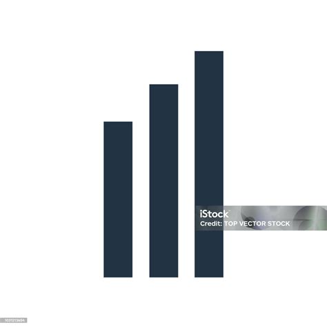 가로 막대형 차트 아이콘 벡터 절연 흰색 배경 가로 막대형 차트에 표시 0명에 대한 스톡 벡터 아트 및 기타 이미지 0명