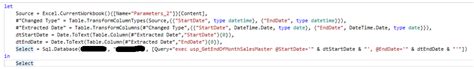Adding Parameters To Excel Sql Query Whats The Sharepoint
