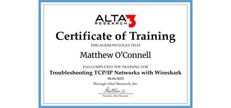 Troubleshooting Tcp Ip Networks With Wireshark Course Alta3 Research Matthew Oconnell