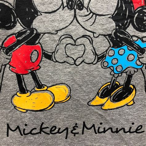 Rare Vintage Mickey Minnie Mouse Long Sleeve Cartoo Gem