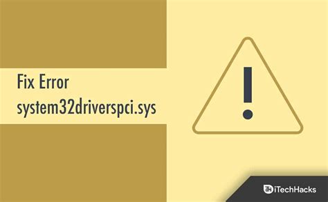 Cómo Solucionar El Error System32driverspcisys Que Falta Tiempo De
