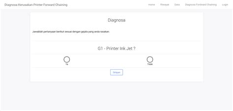 Sistem Pakar Diagnosa Kerusakan Printer Berbasis Web Dengan Metode