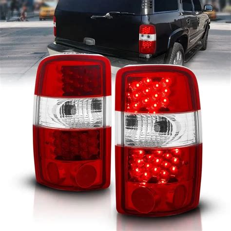 Anzo 2000 2006 Chevrolet Suburban Led Red Clear Taillights Advanced