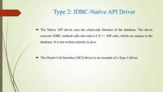 Types Of Drivers In JDBC PPTX