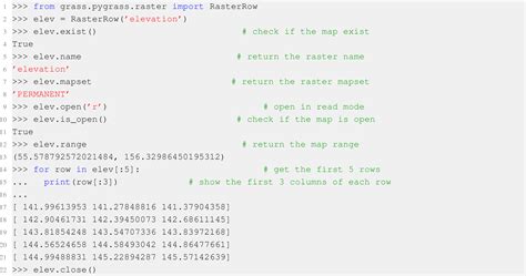 Pygrass An Object Oriented Python Application Programming Interface