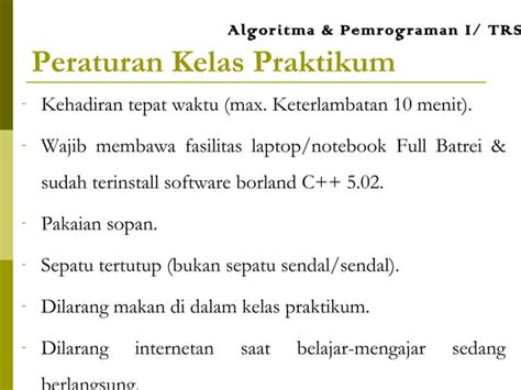 Pertemuan 1 Algoritma And Pemrograman Ppt