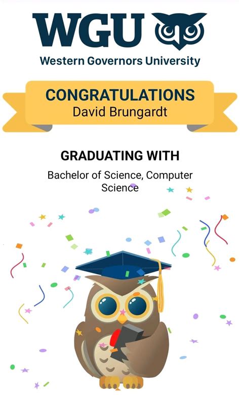 david brungardt on linkedin wgu computerscience programming
