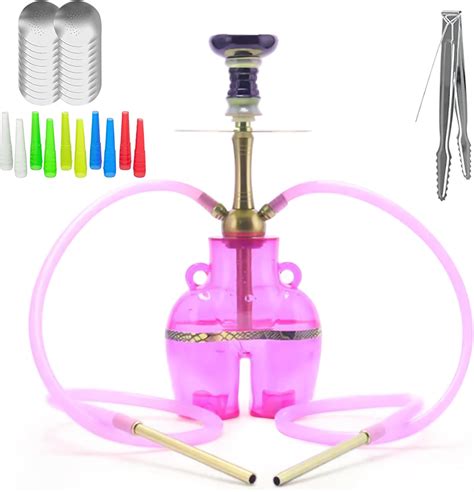 Shisha Lyfe Pink Led Hookah Set With Everything