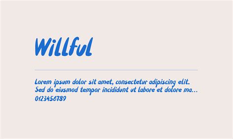 Willful Font Download
