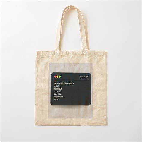 Coding T Eat Sleep Code Fix Repeat T For Developer Tote Bag For Sale By Ohsheep