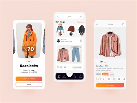fashion e commerce app behance