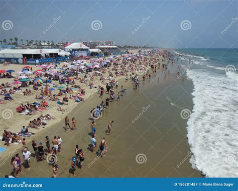 Van`s Surfing Competition Huntington Beach California Editorial