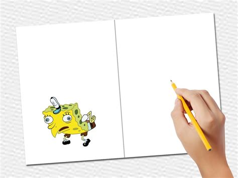 How To Draw Spongebob Meme Step By Step