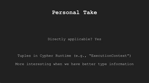 Tuple Representation Row Vs Column Ppt