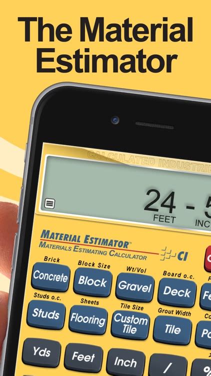 Material Estimator Calculator By Calculated Industries