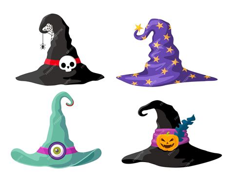 Chapeaux De Sorcière éléments De Costume De Fête Dhalloween Couvre