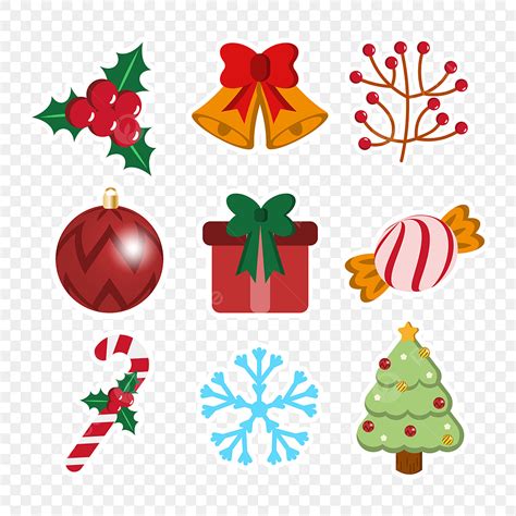 크리스마스 스티커 세트 일러스트 크리스마스 클립 아트 겨울 휴일 Png 일러스트 및 벡터 에 대한 무료 다운로드 Pngtree
