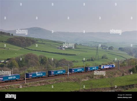 Db Cargo Ews Class 92 Electric Locomotive In Stobart Rail Livery On The West Cast Mainline I