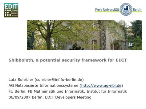 Ppt Shibboleth A Potential Security Framework For Edit Powerpoint