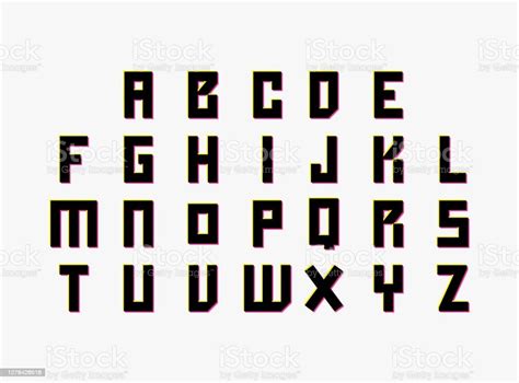 문자 세트 글꼴 벡터 Desing 알파벳 동적 분할 색상 흰색 배경에 숫자 핑크와 노란색의 그림자 로고 소셜 미디어 디자인 요소 크리에이티브 포스터 기념일 축하 인사말 등