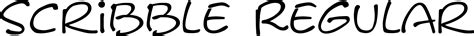 Scribble Regular Font