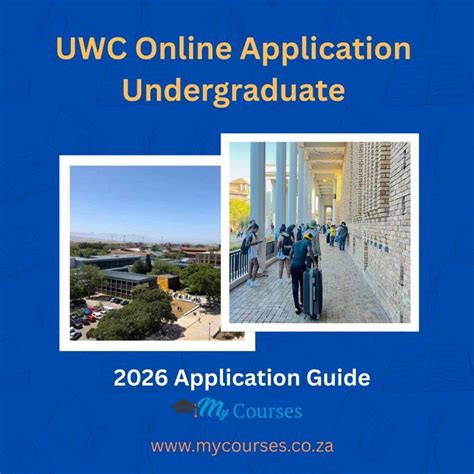 UWC Online Application 2026 Undergraduate My Courses