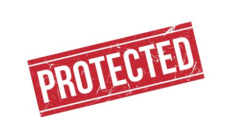 Protected Rubber Stamp Seal Vector 23352930 Vector Art At Vecteezy