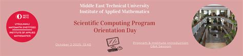 Scientific Computing Program Orientation Day Institute Of Applied Mathematics