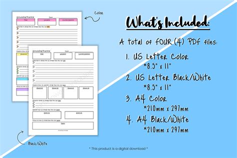 Printable Grounding Exercises