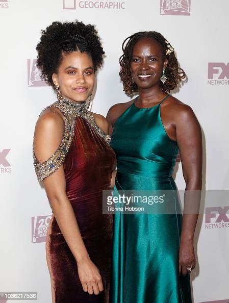 Zazie Beetz And Her Mother Attend Fox Broadcasting Company Fx News