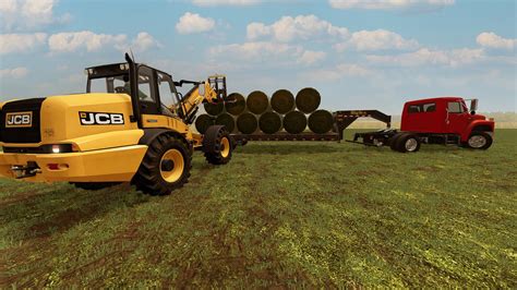 Loading Second Cut Grass Silage Bales Rfarmingsimulator