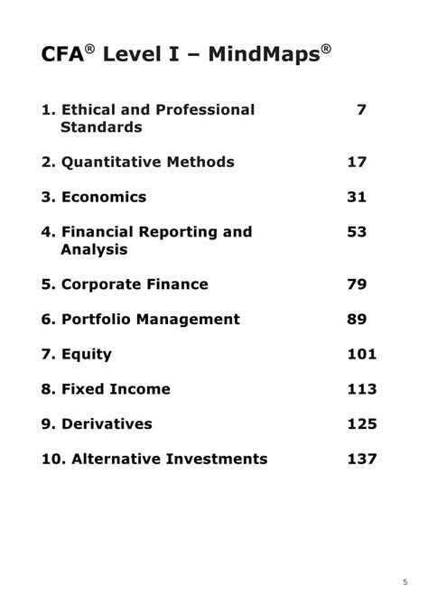 Cfa® Level I Mindmaps® 2019 Prüfungsvorbereitung