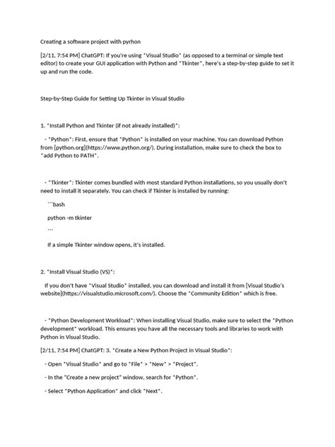Creating A Software Project With Python Pdf Python Programming
