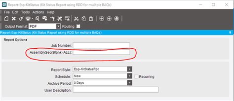 Baq Report Using Rdd Criteria Prompt Doesnt Work After Converting To