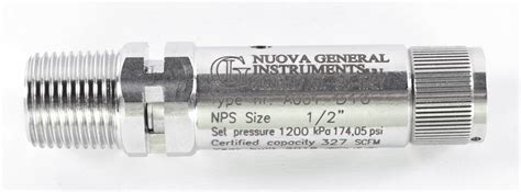 A001 D10 From Nuova General Instruments Valve Safety