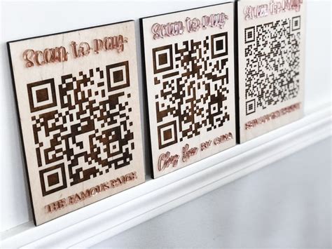 Venmo Code Sign QR Code Scan To Pay Sign Etsy