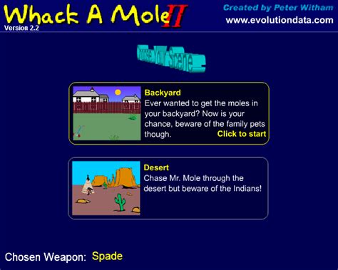 Screenshot Of Whack A Mole Browser MobyGames