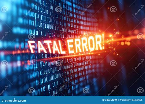 digital display showing fatal error message during computer system