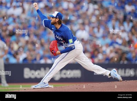 Toronto Blue Jays Pitcher Kevin Gausman 34 Throws During The First